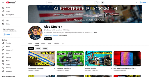 Top 10 Blacksmithing Youtubers to Watch in 2025 - My Framer Site