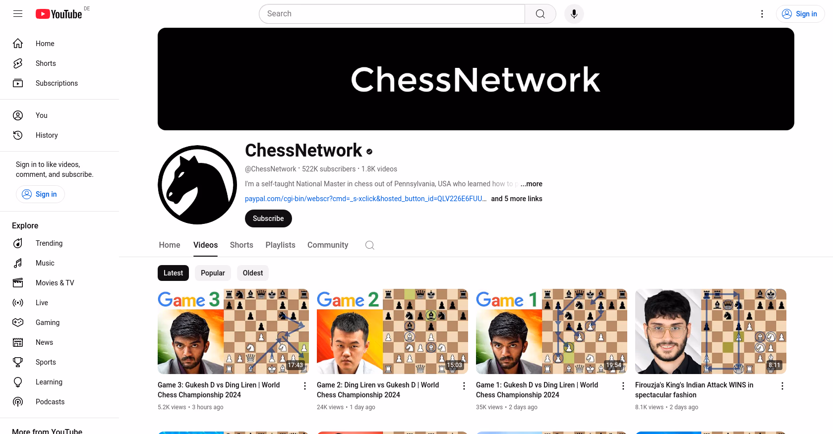 Top 10 Chess Youtubers to Watch in 2025 - My Framer Site