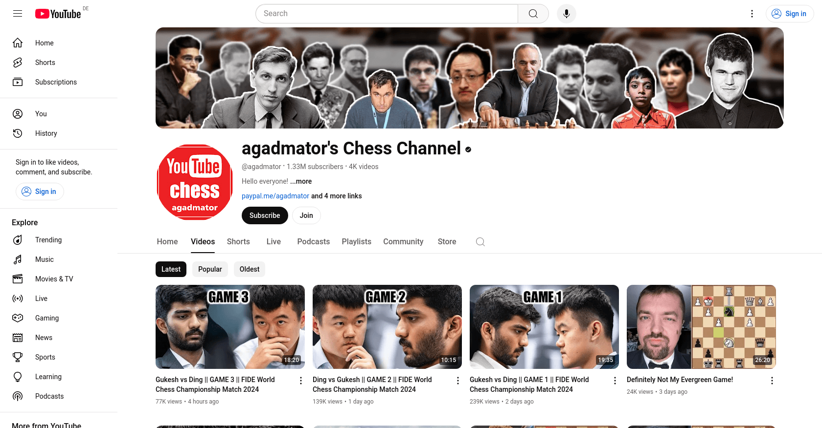 Top 10 Chess Youtubers to Watch in 2025 - My Framer Site