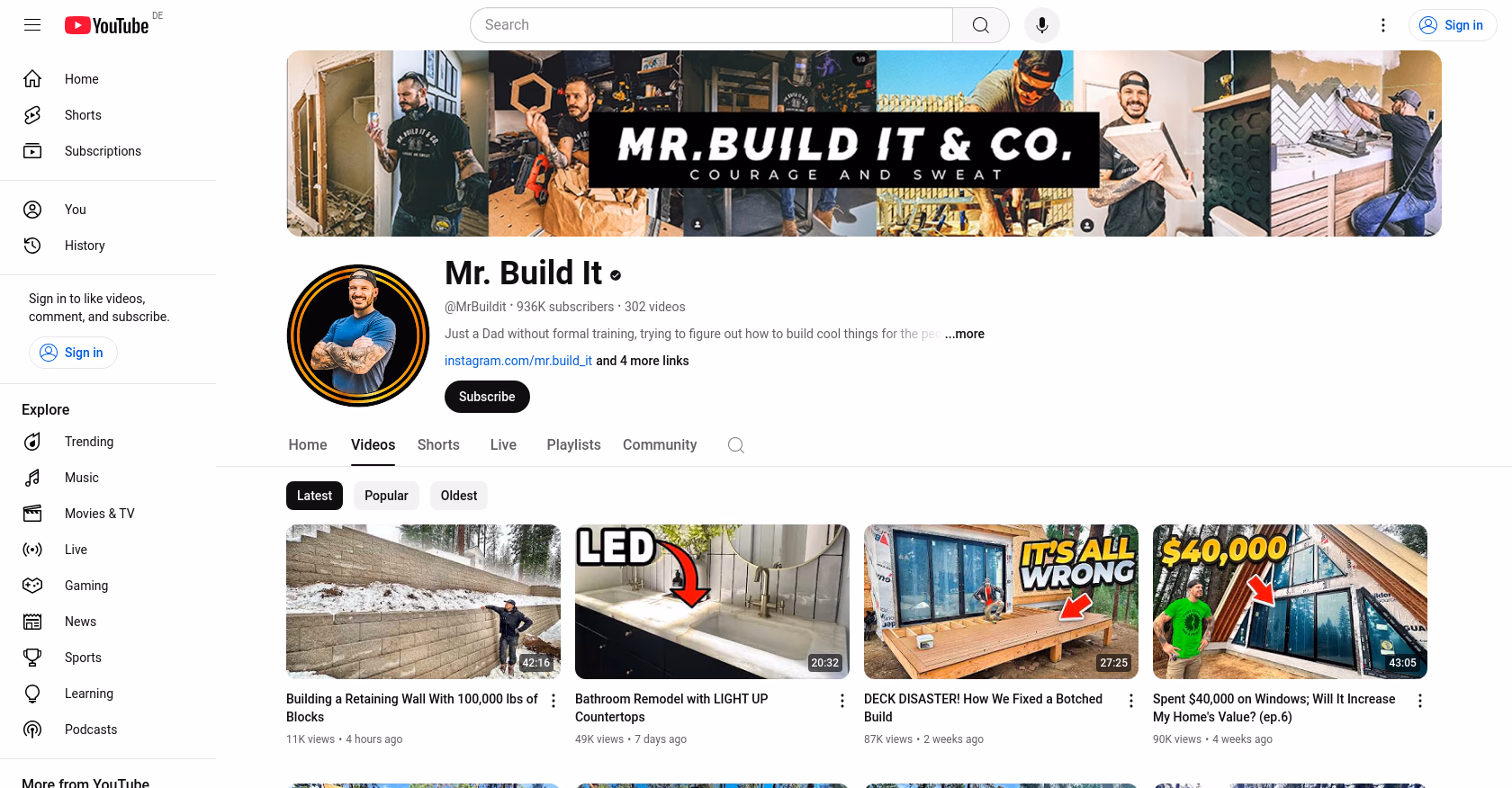Top 10 Home Improvement Youtubers to Watch in 2025 - My Framer Site