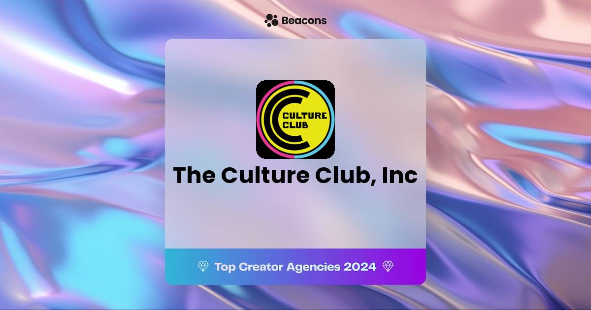 The Culture Club, Inc | Top Creator Agencies for Content Creator Management